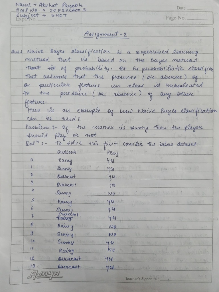 20eskca005 Akshat Parakh DMCT Assg2 | PDF