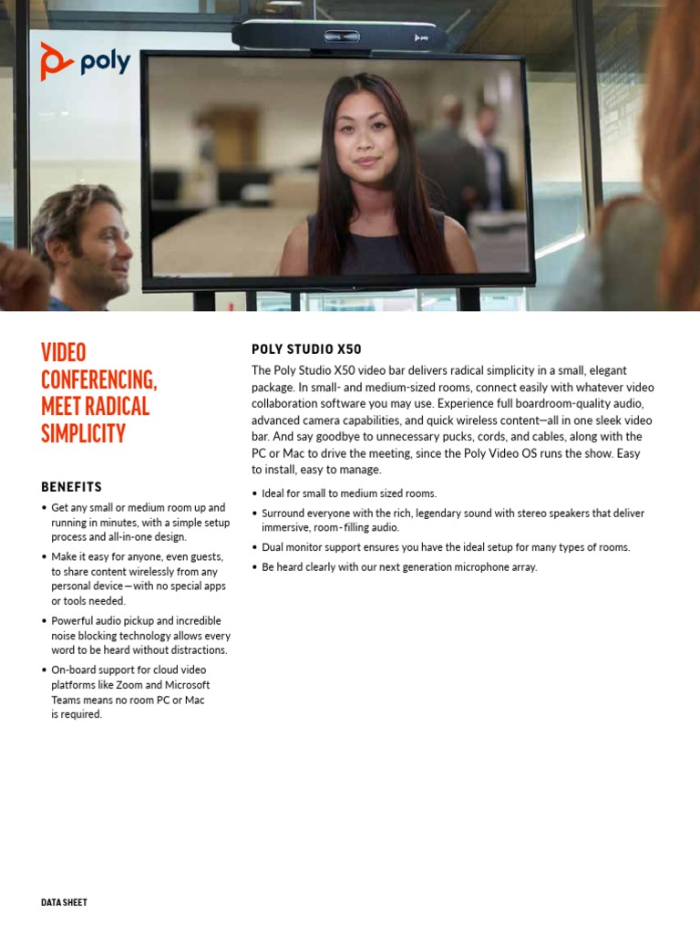 poly-studio-x50-ds-en | PDF | Hdmi | Computing