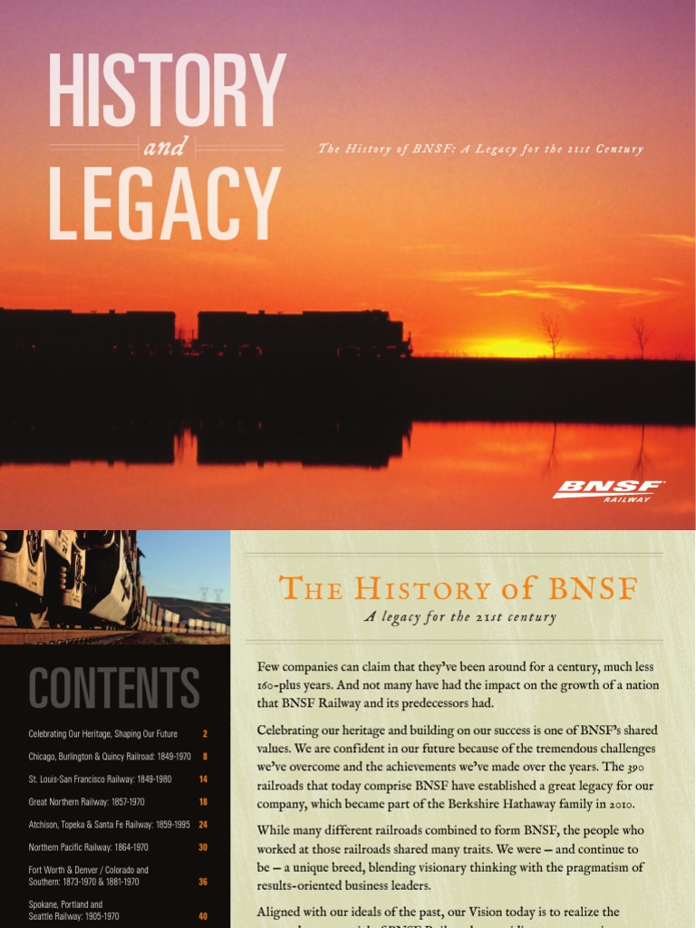 History and Legacy | PDF | Atchison | Rail Transport