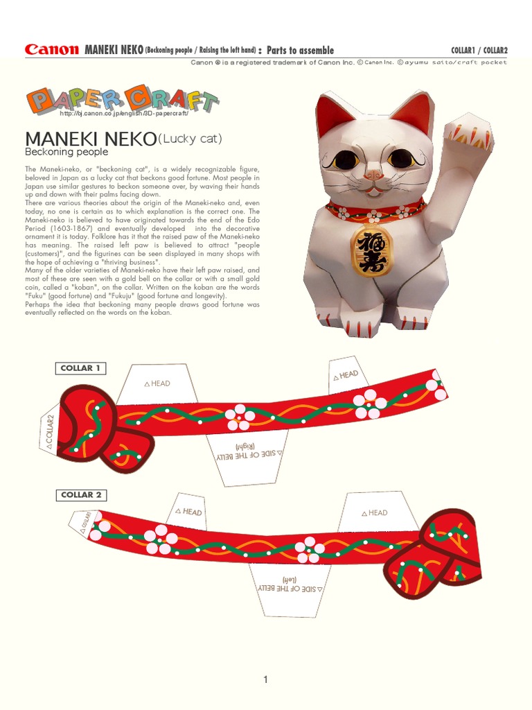 Lucky Cat Happiness | PDF | Superstitions | Japanese Art