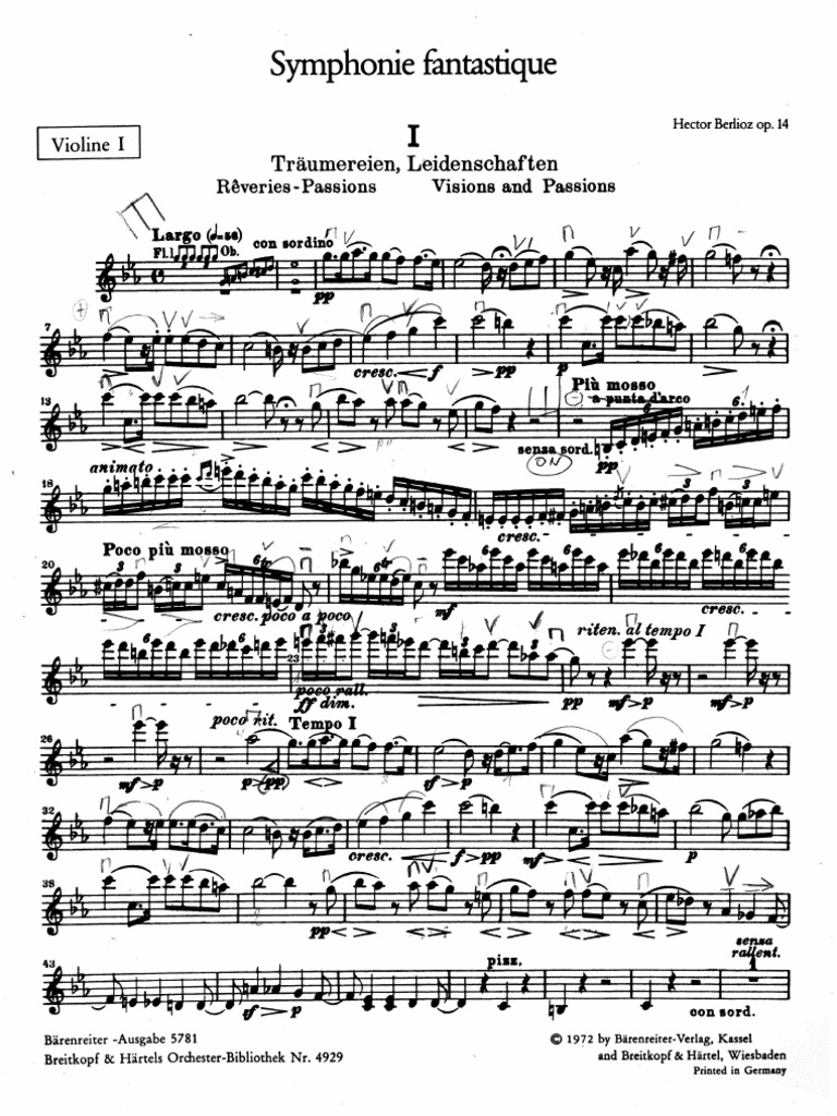 Berlioz Symphonie Fantastique v1 | PDF