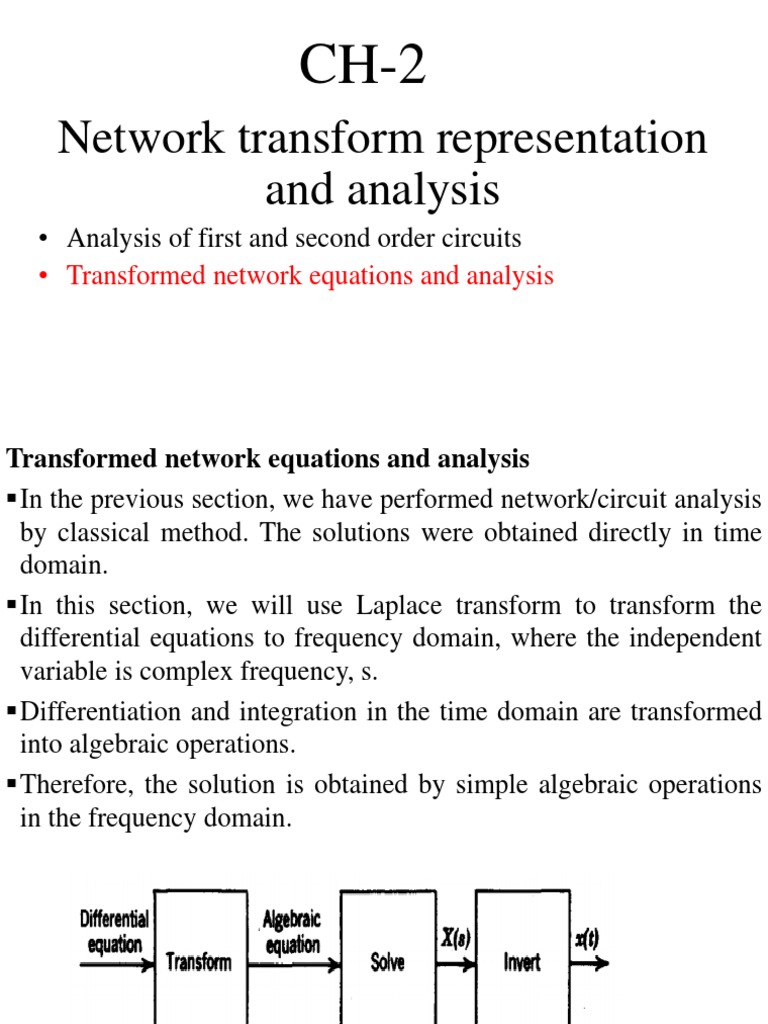 CH 2.2network | PDF | Electrical Network | Laplace Transform