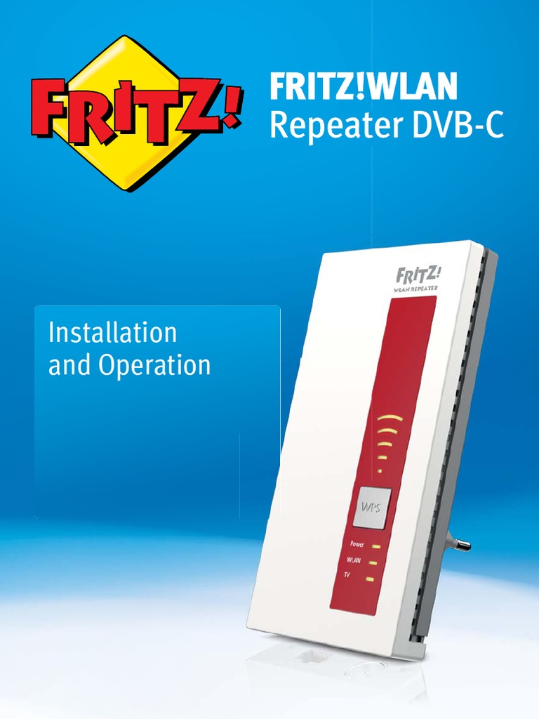 Fritzwlan-Repeater-Dvb-C Man en GB | PDF | Wireless Lan | Computer Network
