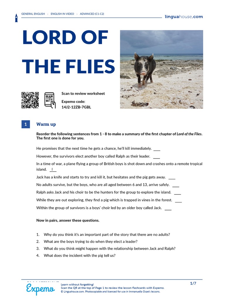 Lord of The Flies British English Student | PDF