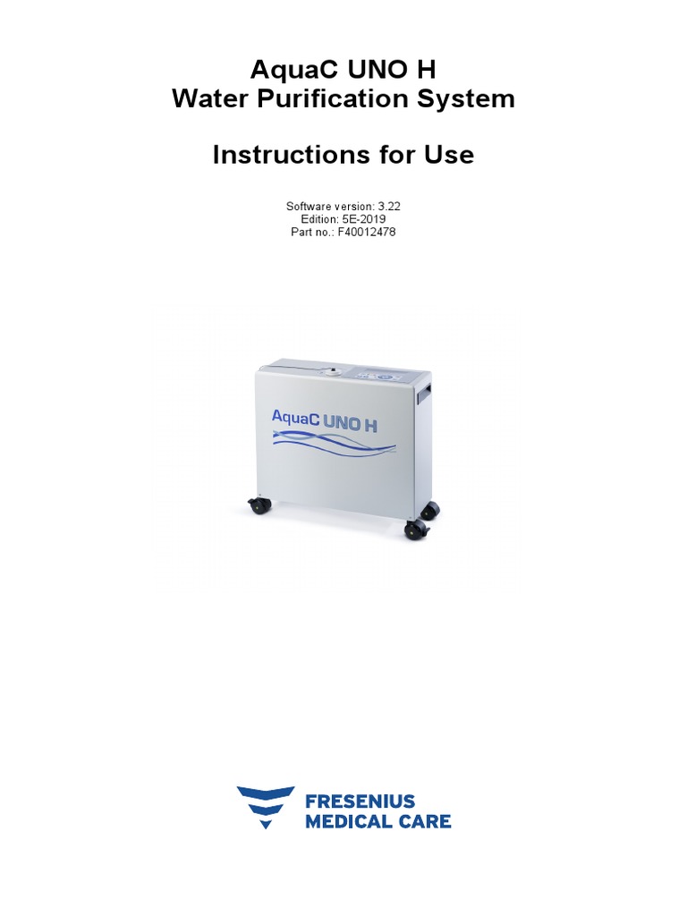 AquaC UNO H User Manual | PDF | Technology & Engineering