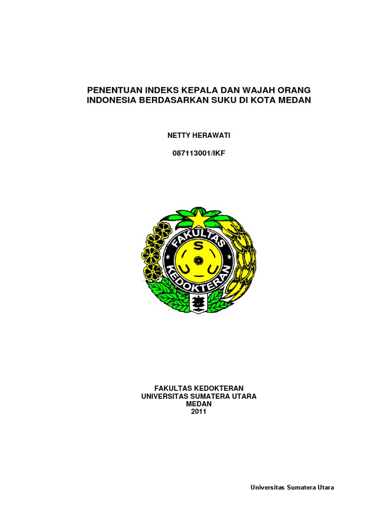 Indeks Kepala dan Wajah Suku Medan | PDF