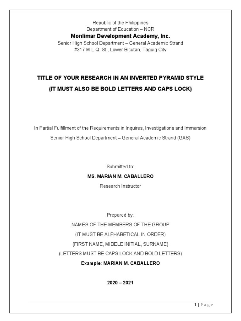 Final Research Paper Format Overall | PDF | P Value | Methodology