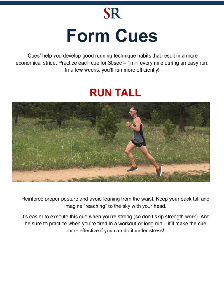 Form Cues Cheat Sheet | PDF | Cooking, Food & Wine | Home & Garden