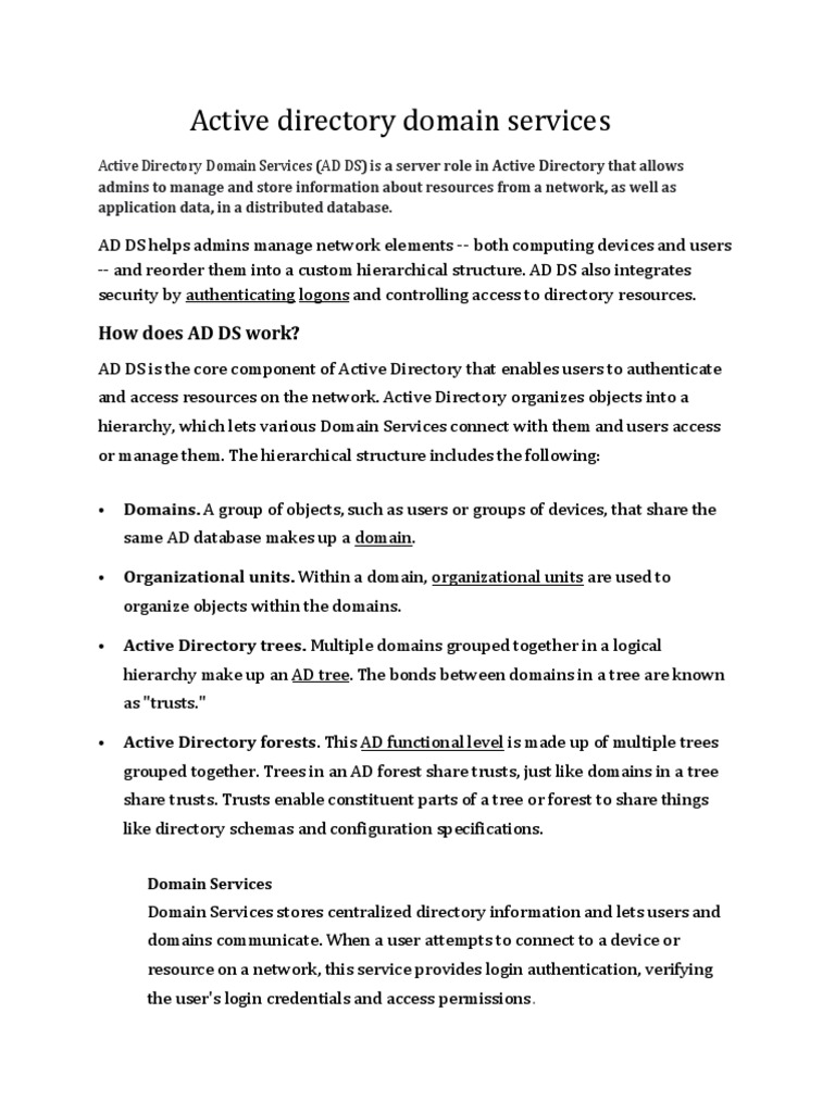 ADDS | PDF | Active Directory | Computer Architecture