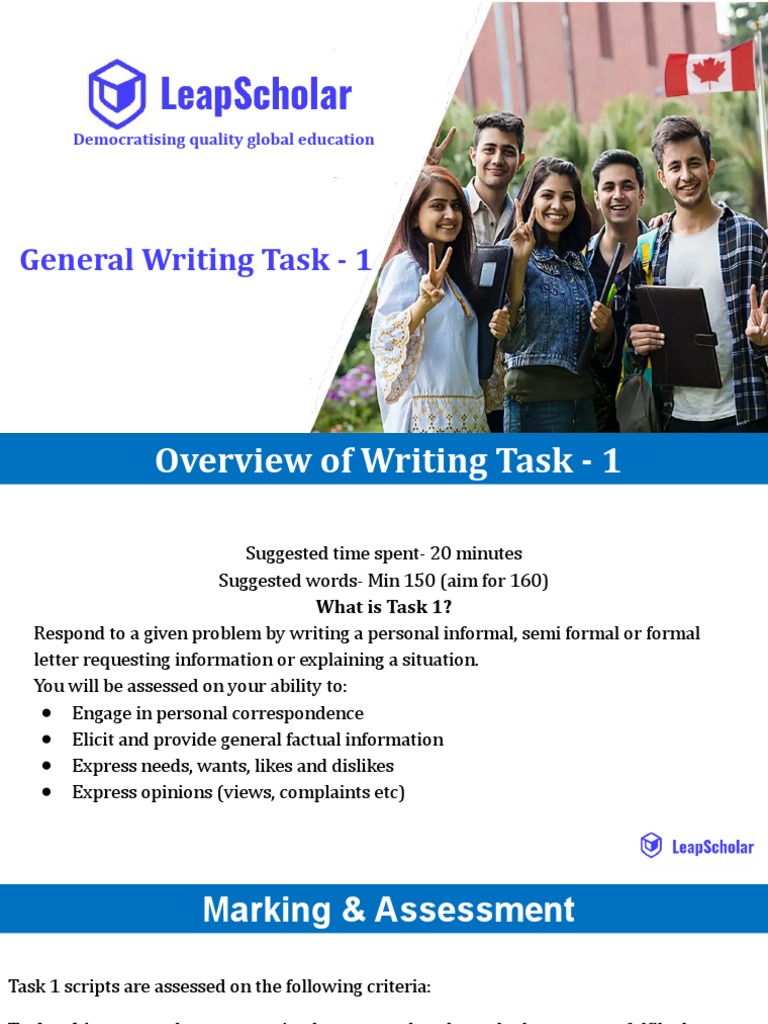 General Writing Task 1 | PDF | Word | Brainstorming