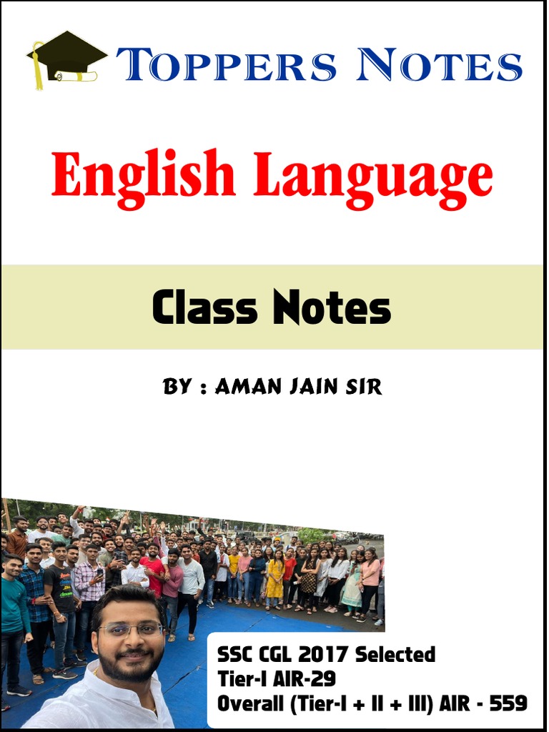 Class Notes | PDF