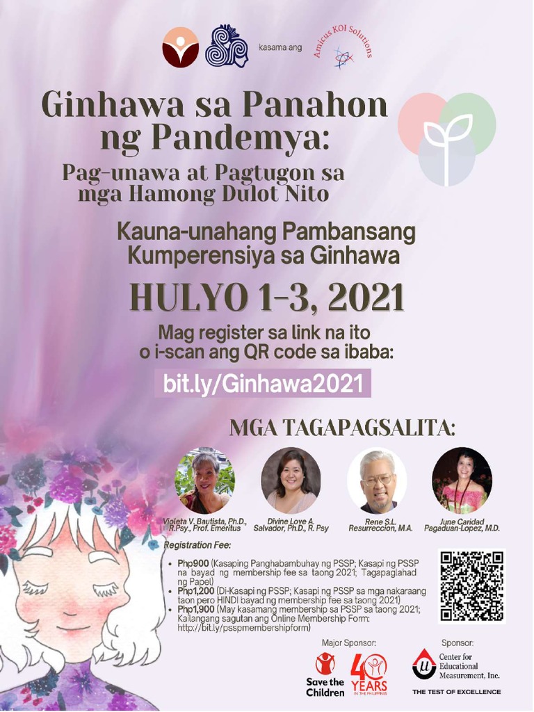 Ginhawa Conference 2021 Souvenir Program | PDF
