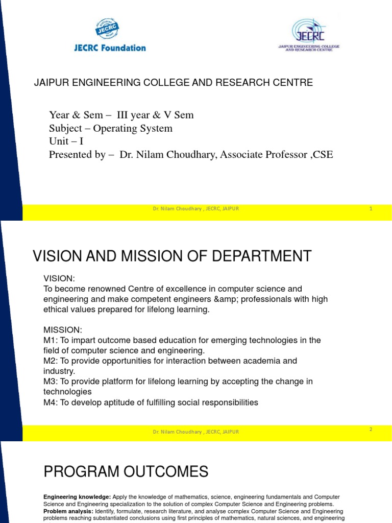 OS Unit 1 | PDF OS Unit 1 | PDF