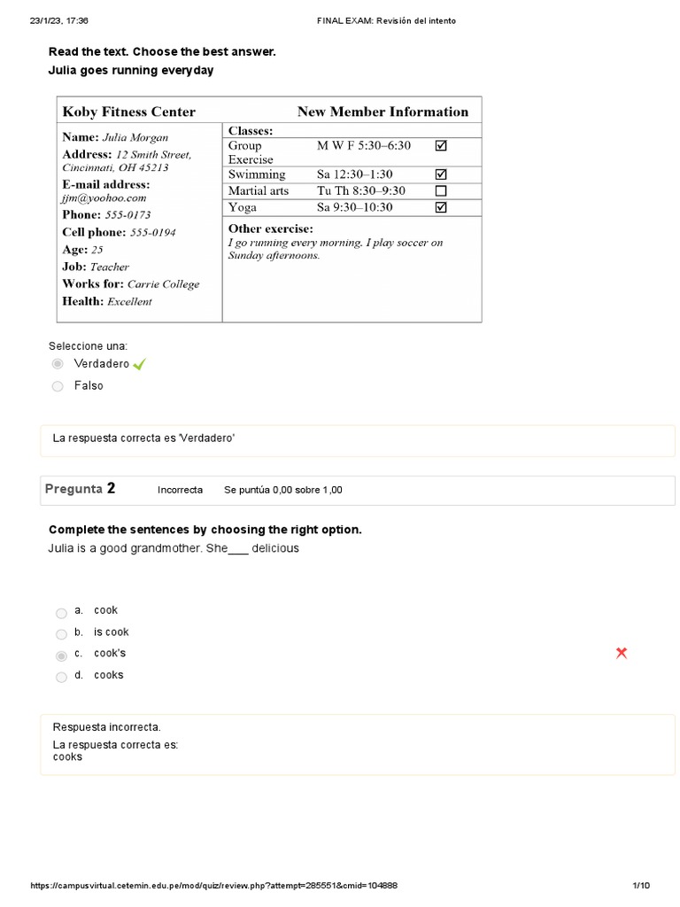 FINAL EXAM - Revisión Del Intento | PDF