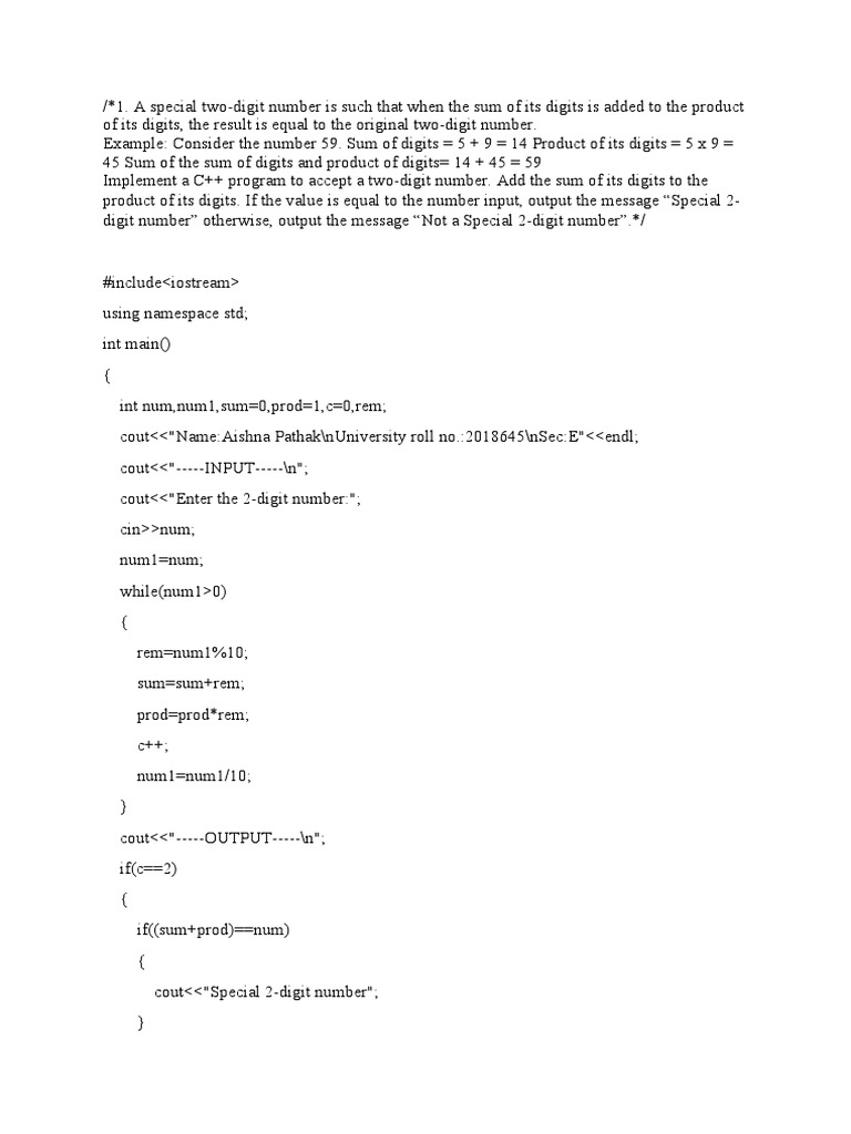 CPP Term Work Tia | Download Free PDF | C++ | Subroutine
