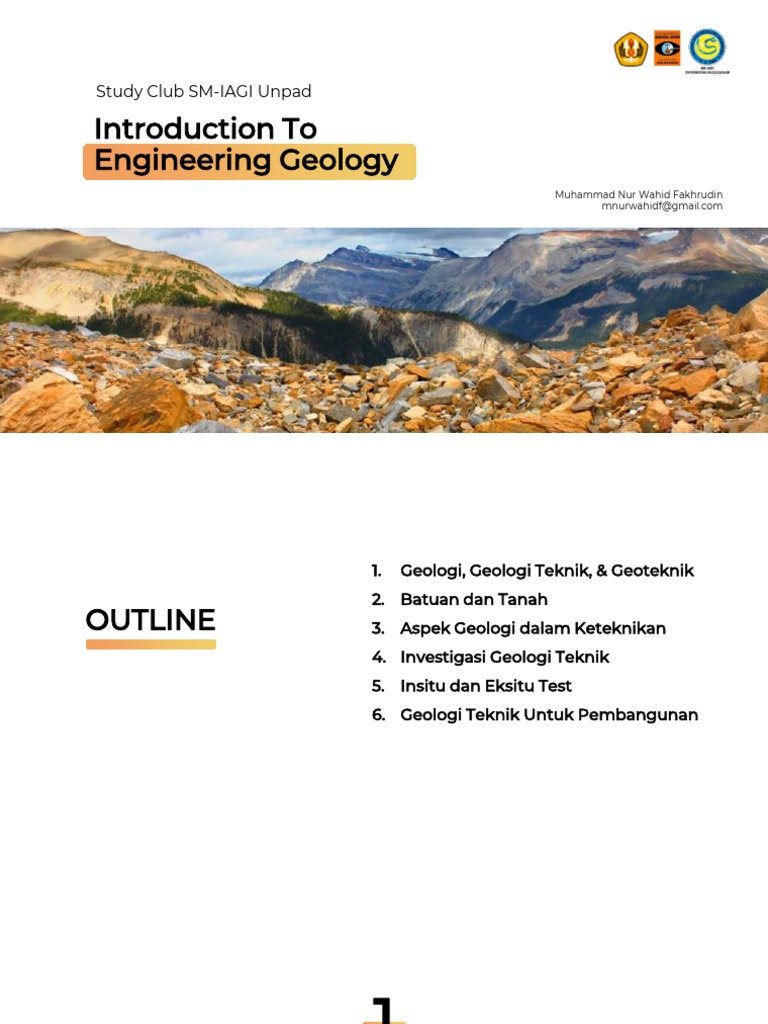 Introduction To Engineering Geology | PDF