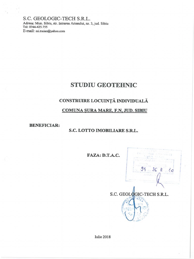 Studiu Geografic Vlarina Residence | PDF