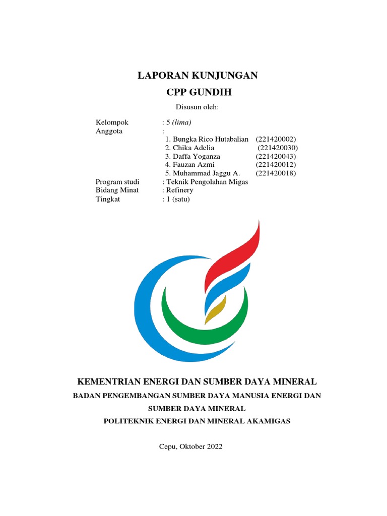 Laporan Kunjungan CPP Gundih 2022 | PDF