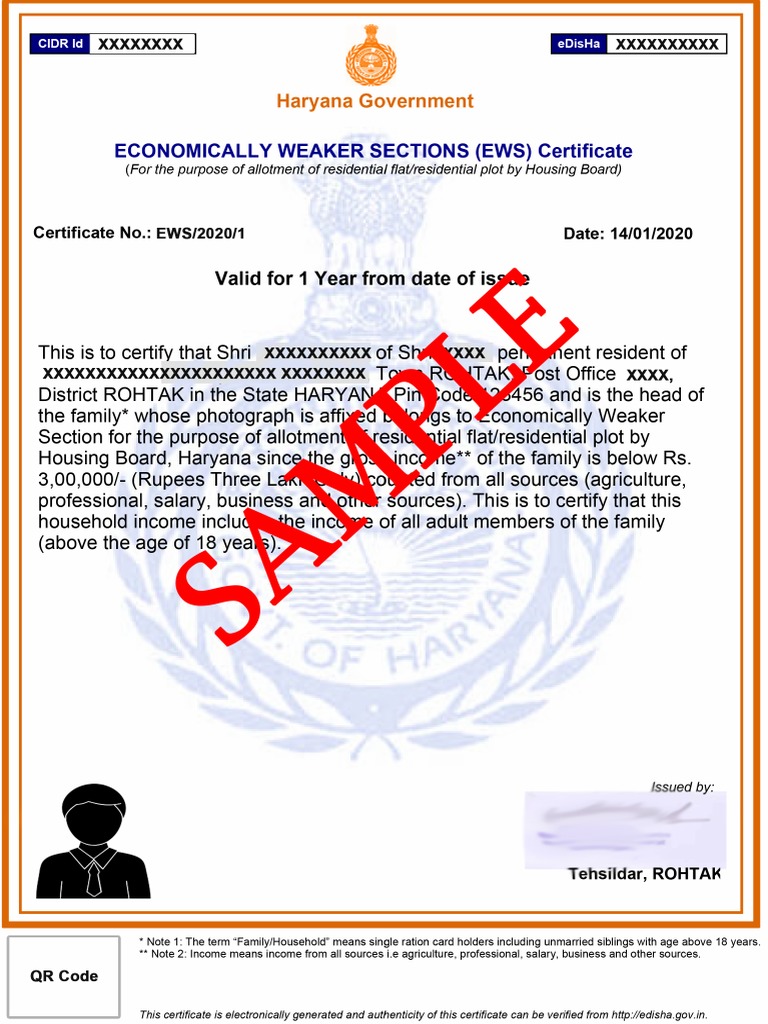 Sample EWS Housing Board | PDF