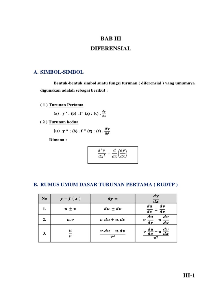 Diferensial | PDF | Sains & Matematika