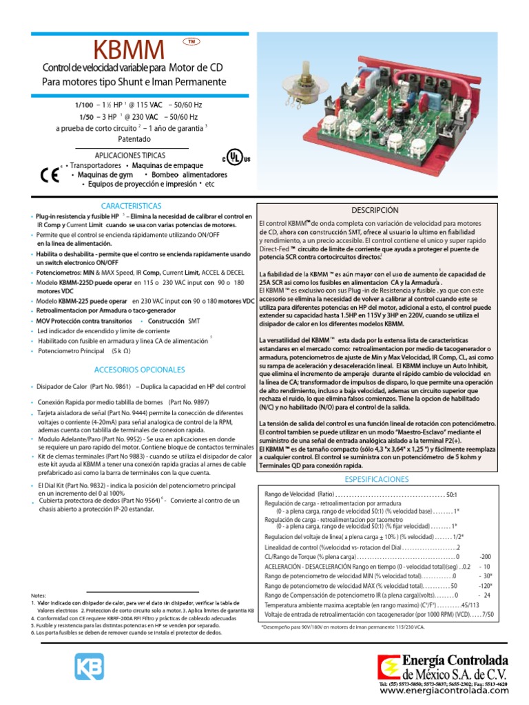 KBMM-KB Electronics-Controles | PDF | Ingenieria Eléctrica | Cantidades ...