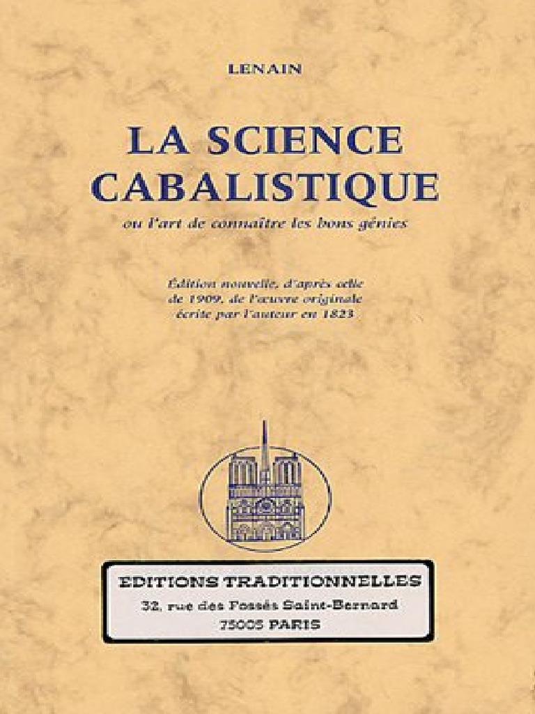 Book 1823 - Lenain - La Science Cabalistique Ou L'art de Connaitre Les ...