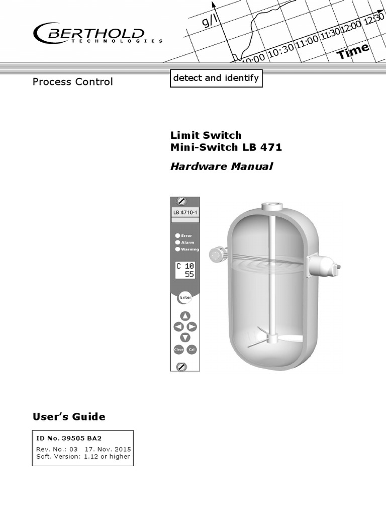 Berthold Limit Switch en - LB471 - Manual - 39505BA2 - 03 | PDF ...