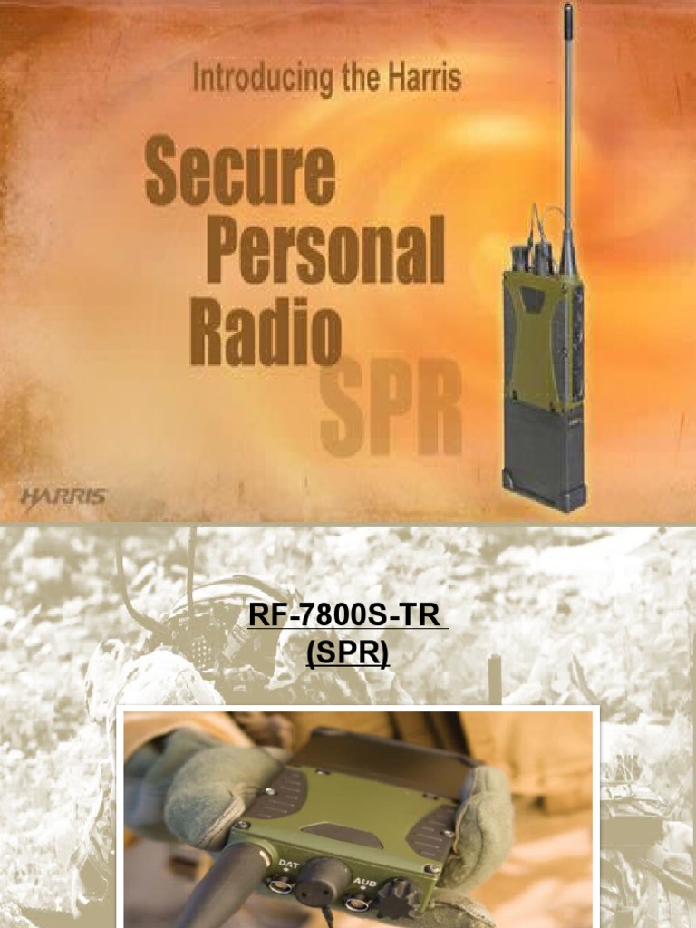 Radio Táctica RF-7800S-TR para Infantería | PDF | Sistema de ...