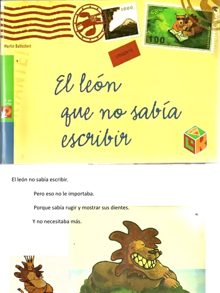 El león que no sabía escribir | PDF | Poesía