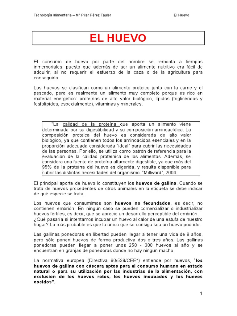 El Huevo Kinde | PDF | Huevo como alimento | Nutrición