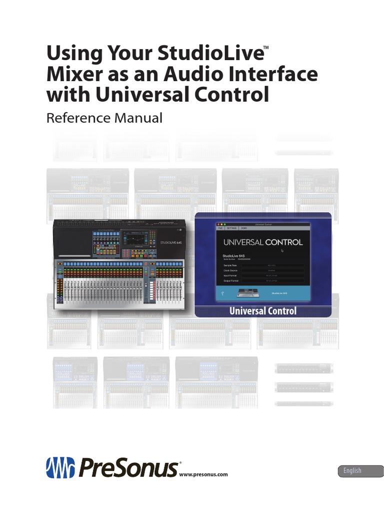 Using Your StudioLive Mixer As An Audio Interface With Universal ...