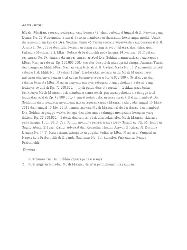 Contoh Soal Upa Ii | PDF