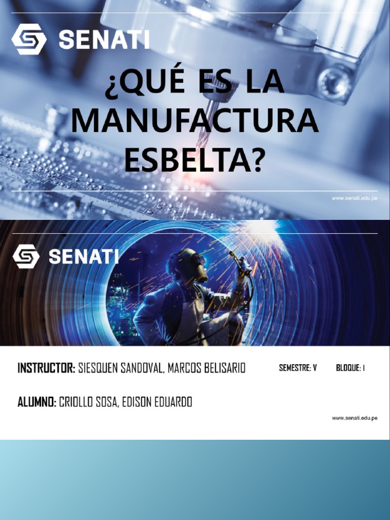 Manufactura Esbelta | Descargar gratis PDF | Lean Manufacturing | Sector secundario de la economía
