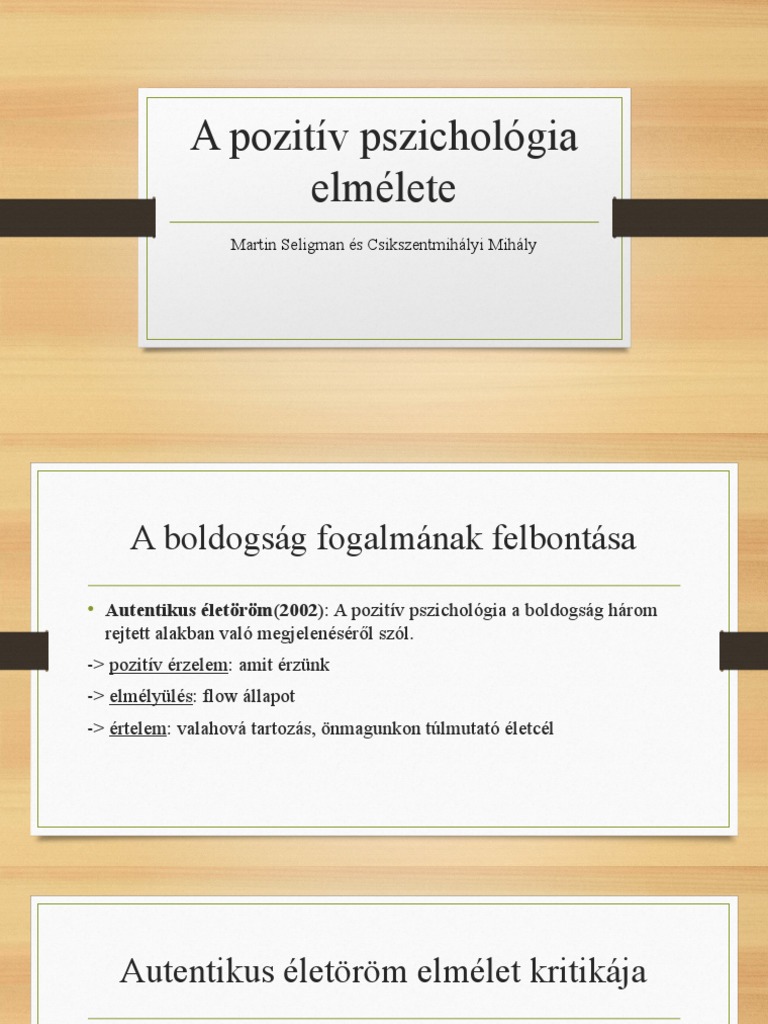 Pozitív Pszichó | PDF