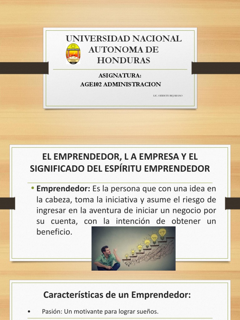 El Emprendedor, La Empresa y El Significado Del Espiritu Emprendedor | PDF | Business ...
