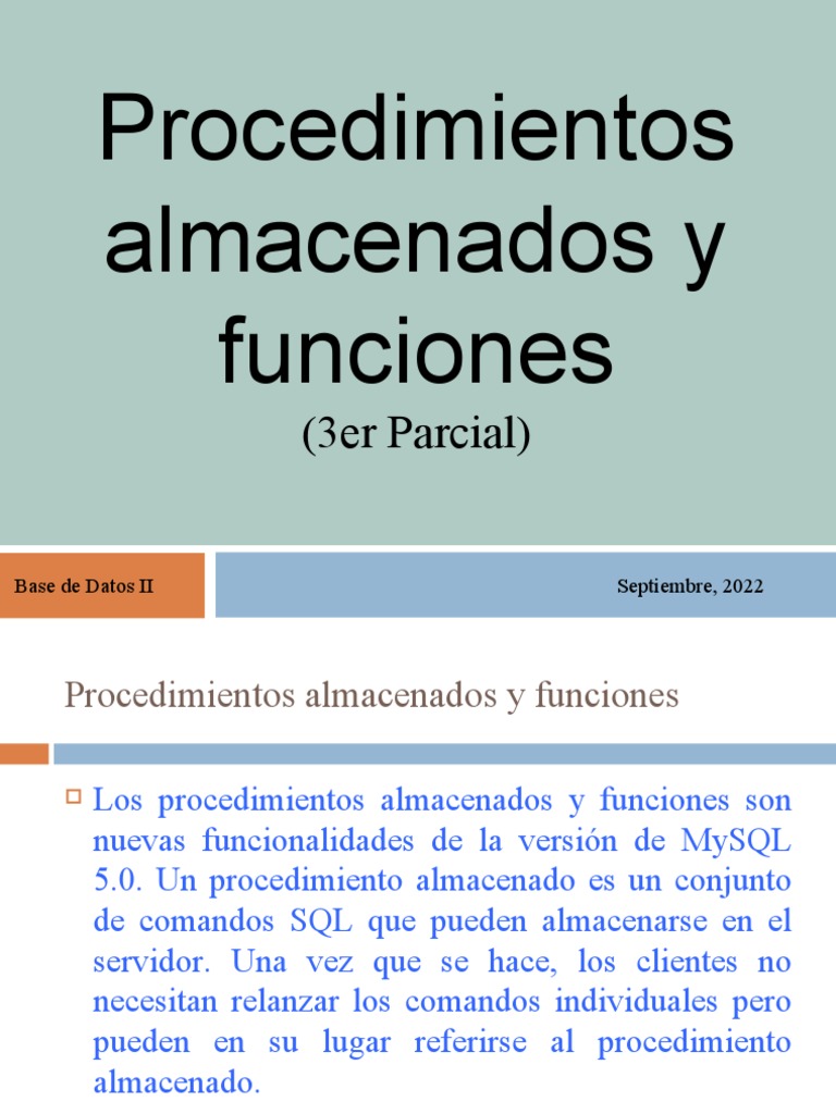 Base De Datos 3er Parcial Pdf Sql Mi Sql