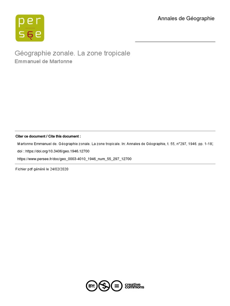 Géographie de la zone tropicale | PDF | Circulation atmosphérique | Désert