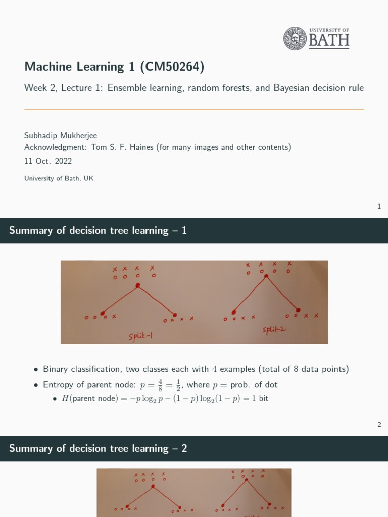 Lec3 Oct11 2022 RandomForest NaiveBayes | PDF | Learning | Artificial Intelligence
