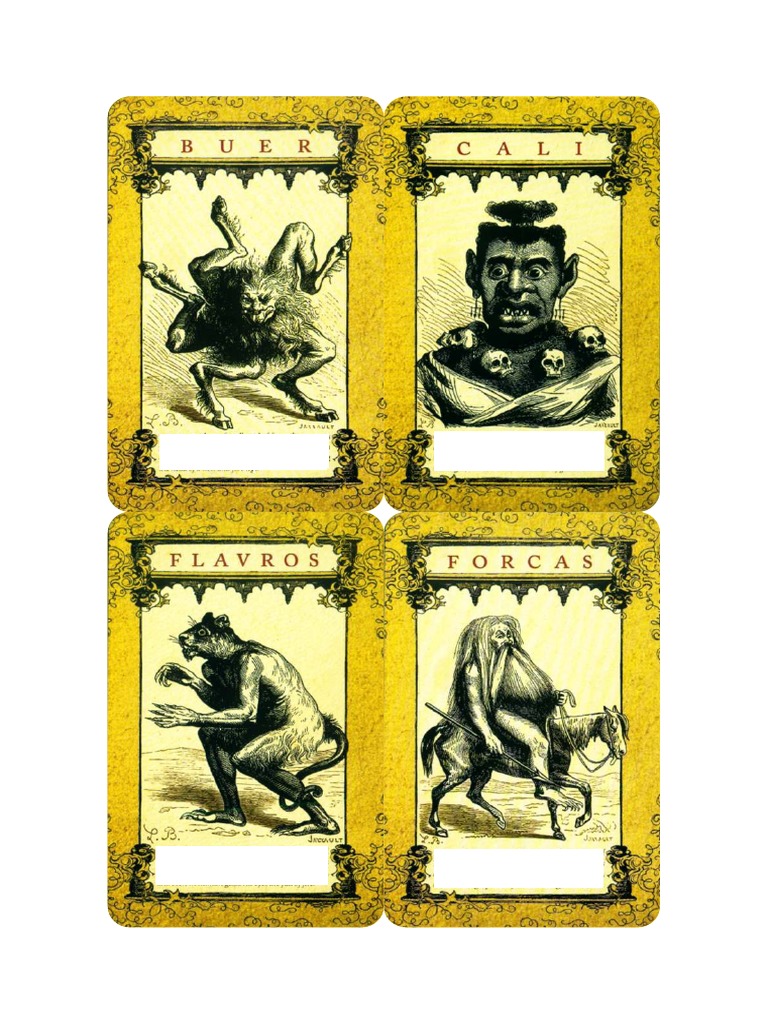 El Oráculo Demoníaco, Las Cartas Infernales Solo Cartas | PDF