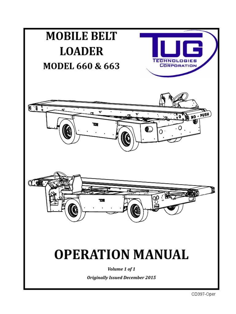 Operation Manual: Mobile Belt Loader | PDF | Engines | Manual Transmission