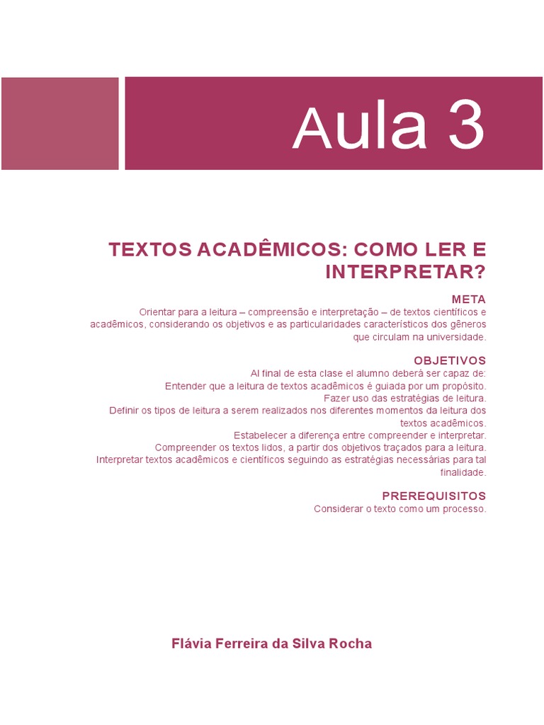 Como Ler Um Texto | PDF | Aprendizado | Conhecimento
