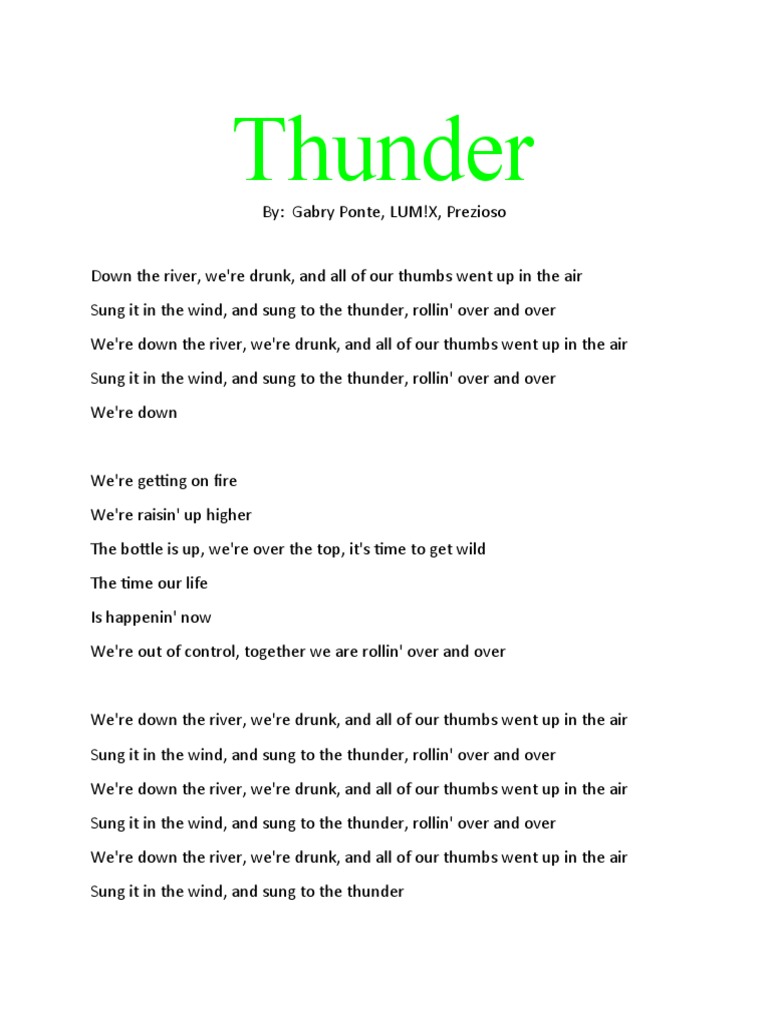 Thunder | PDF
