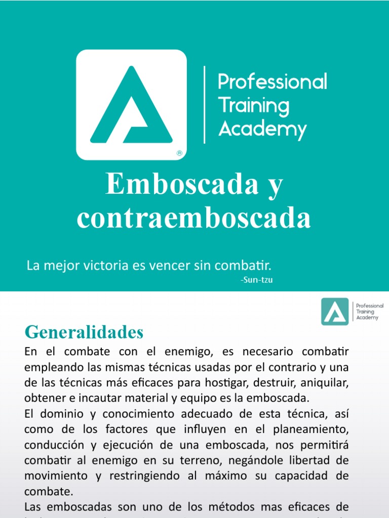 1 - Emboscadas | PDF | Planificación | Estrategia militar