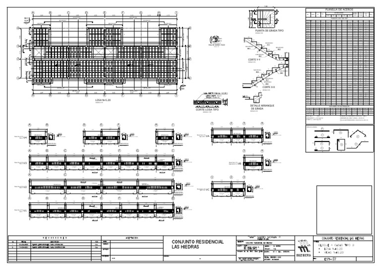 Conjunto Residencial Las Hiedras: Planta de Grada Tipo | PDF