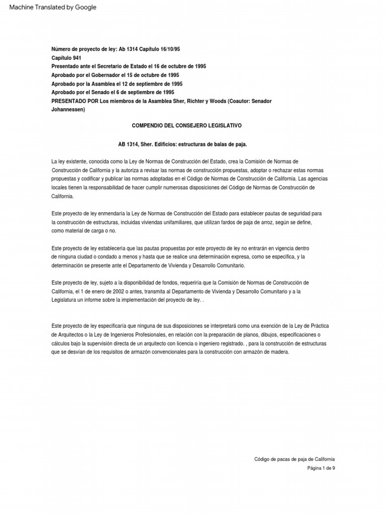 California Straw Bale Code (16860) | PDF | Fundación (Ingeniería ...