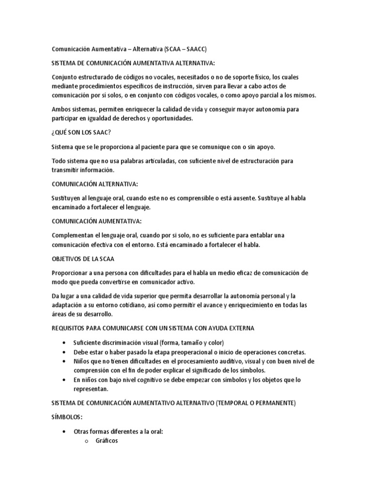 Disertación SAAC | PDF | Comunicación | Habla