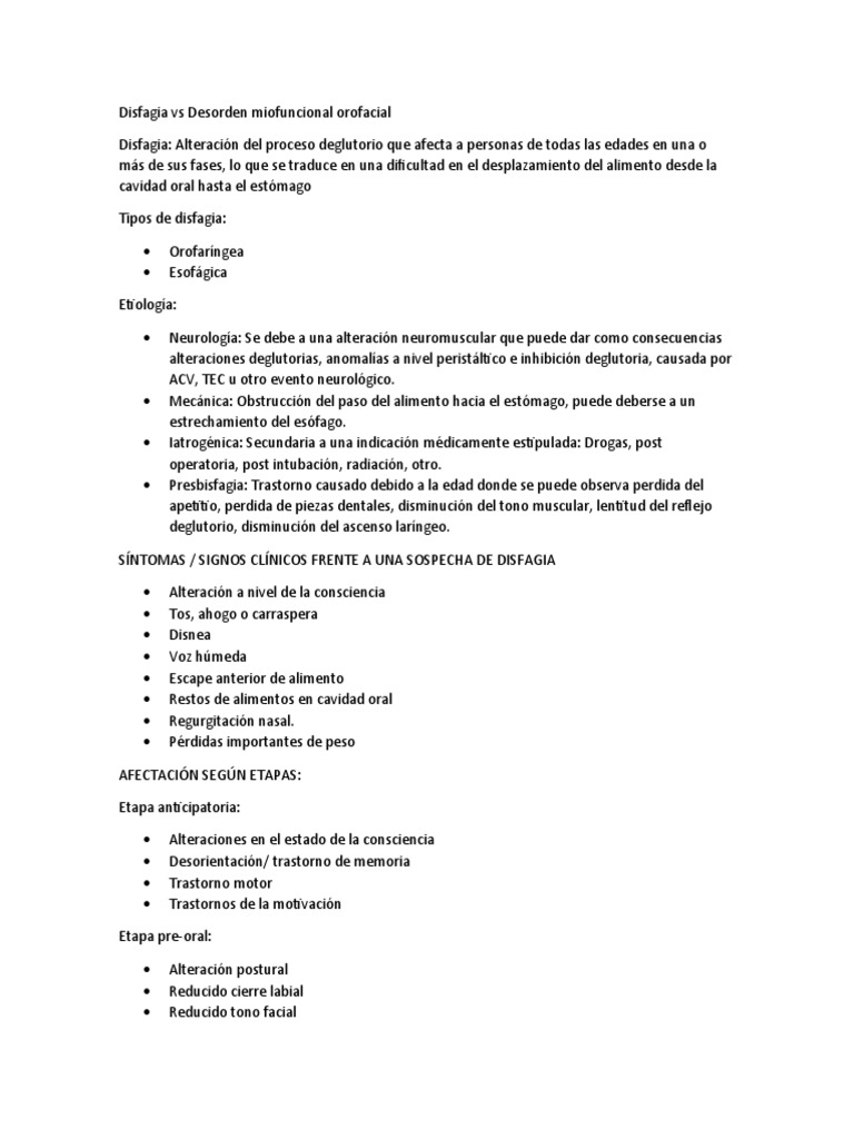 Disfagia Vs Dmo | PDF | Medicina CLINICA | Especialidades Medicas