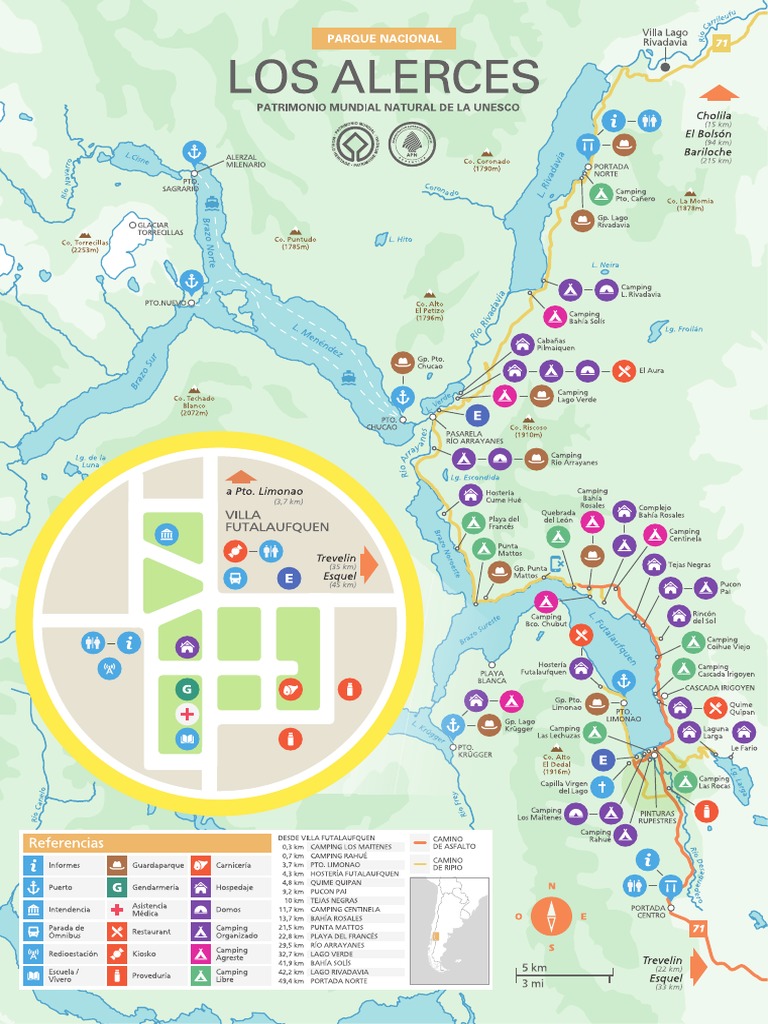 2022 2023 Secretaria Turismo Esquel Mapa Pnla | PDF