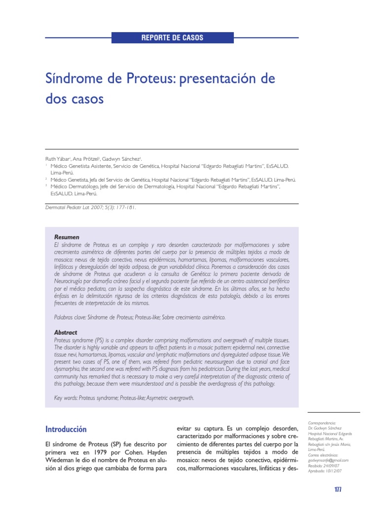 Casos Clínicos del Síndrome de Proteus | PDF | Cáncer | Mutación