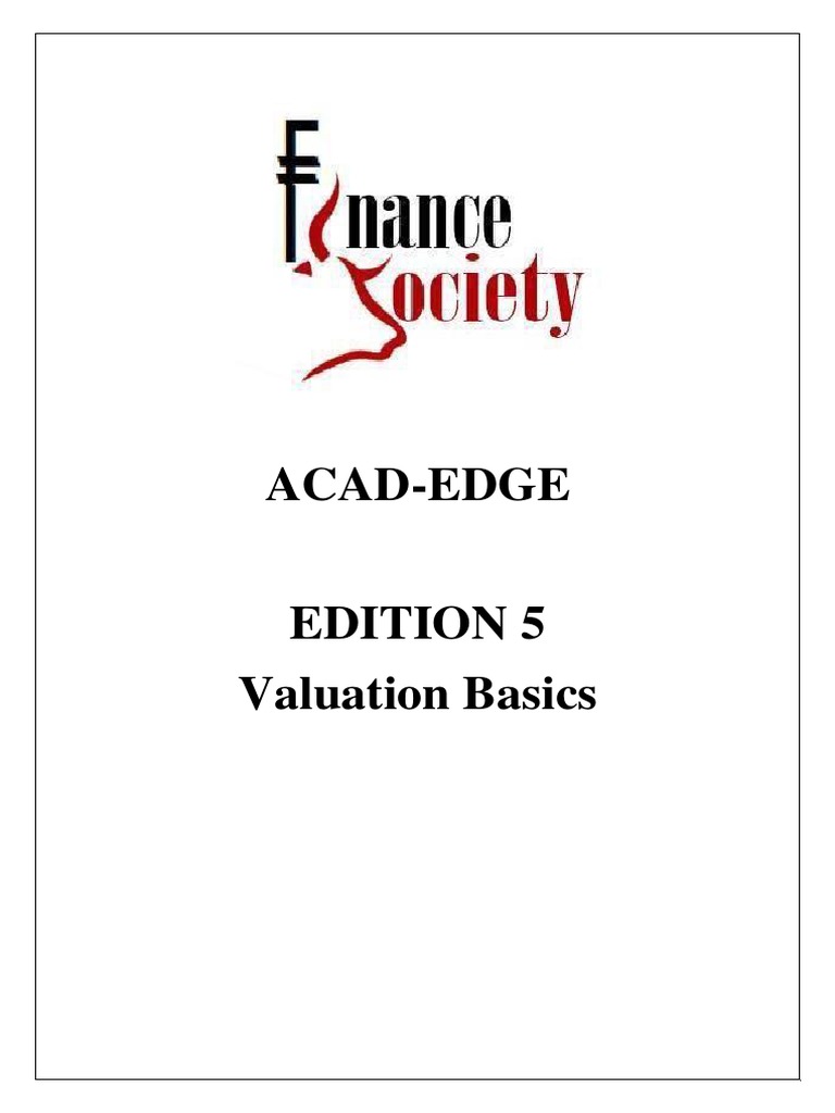 Valuation Methods and Processes Explained | PDF | Valuation (Finance) | Discounted Cash Flow